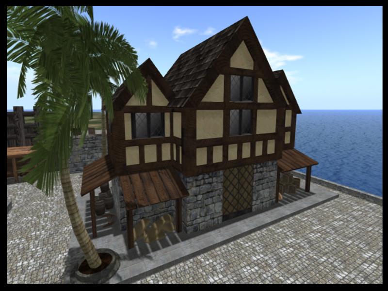 Medieval Tudor Port Storage Building#1 W/Props(Boxed) | Kitely