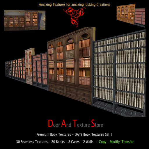 DATS BOOK LIBRARY TEXTURE PACK1 | Kitely