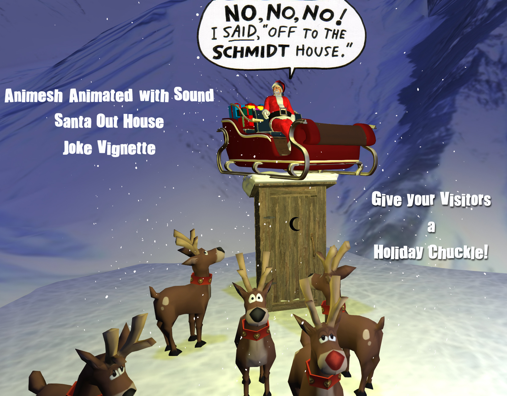 CHRISTMAS TOWN - Santa Out House Joke | Kitely