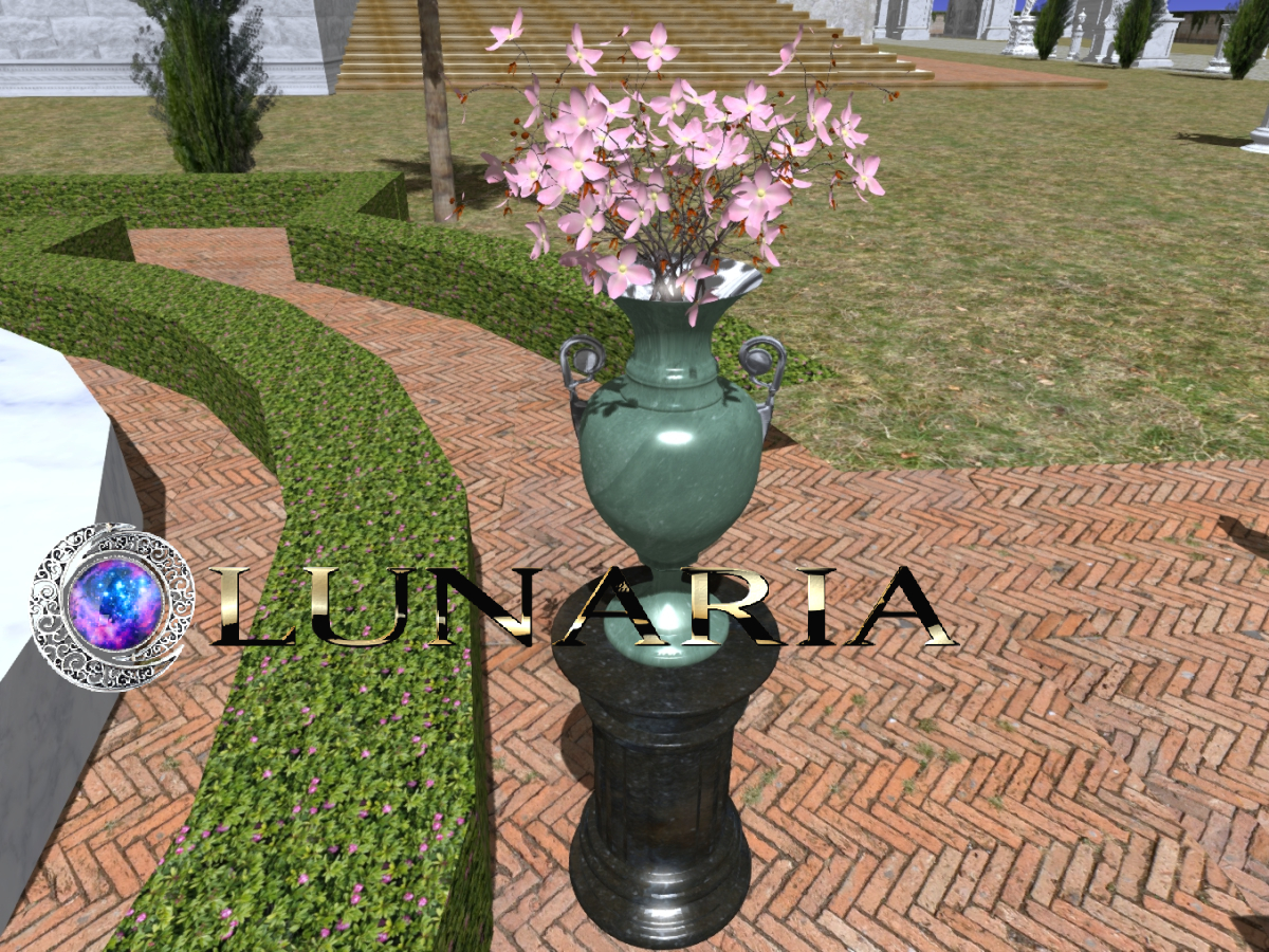 Tall Flower Vase and Column with 17 Textures + Menu | Kitely