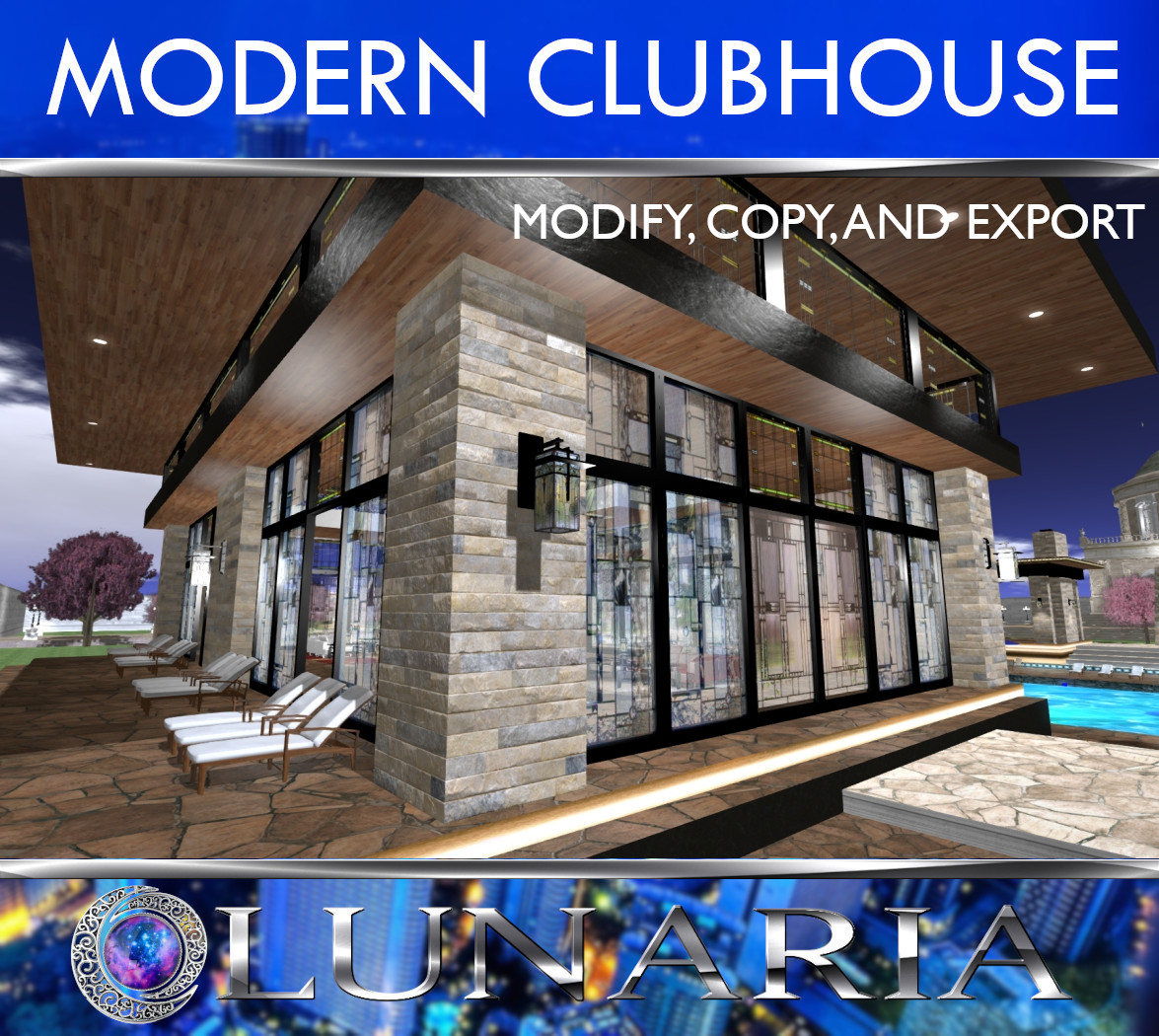 Modern Clubhouse with Pool and Furnishings | Kitely
