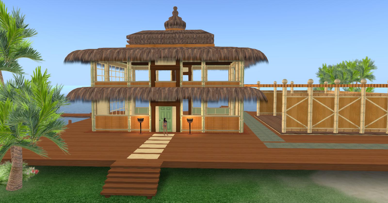 Tiki Beach House TWO by Sierra Jakob Designs | Kitely
