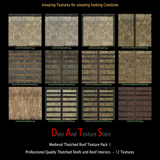 DATS THATCHED ROOF TEXTURE PACK 1 | Kitely