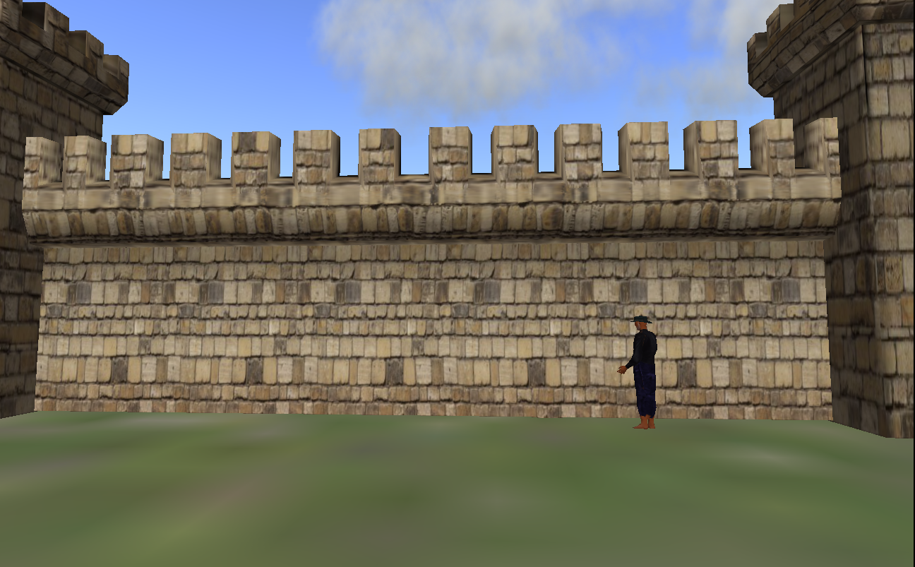 Medieval Crenelations (Battlements) on Prim Wall | Kitely
