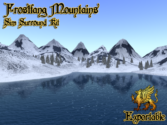 Frostfang Mountains Modular Sim Surround | Kitely