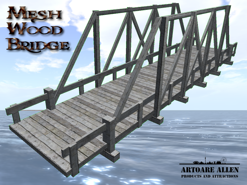 Wooden Bridge Mesh | Kitely