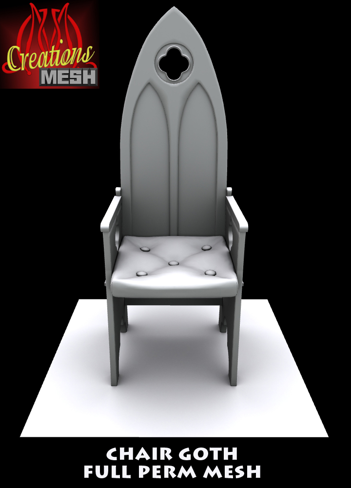Chair Goth FULL PERM MESH | Kitely