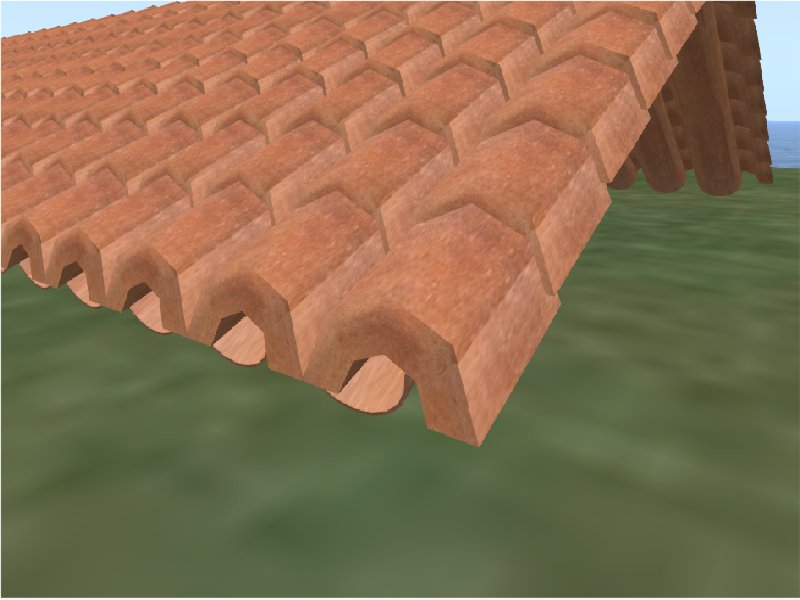 Roman roof in 3D 3li | Kitely