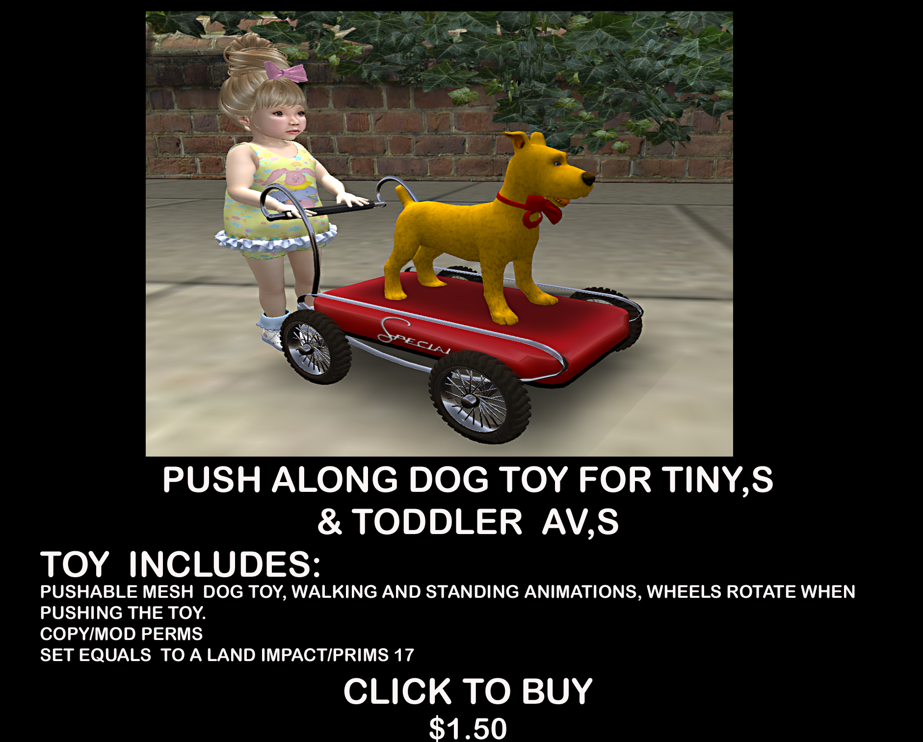 Cute Push Along Dog Toy For Tiny,s & Toddler AV,S | Kitely