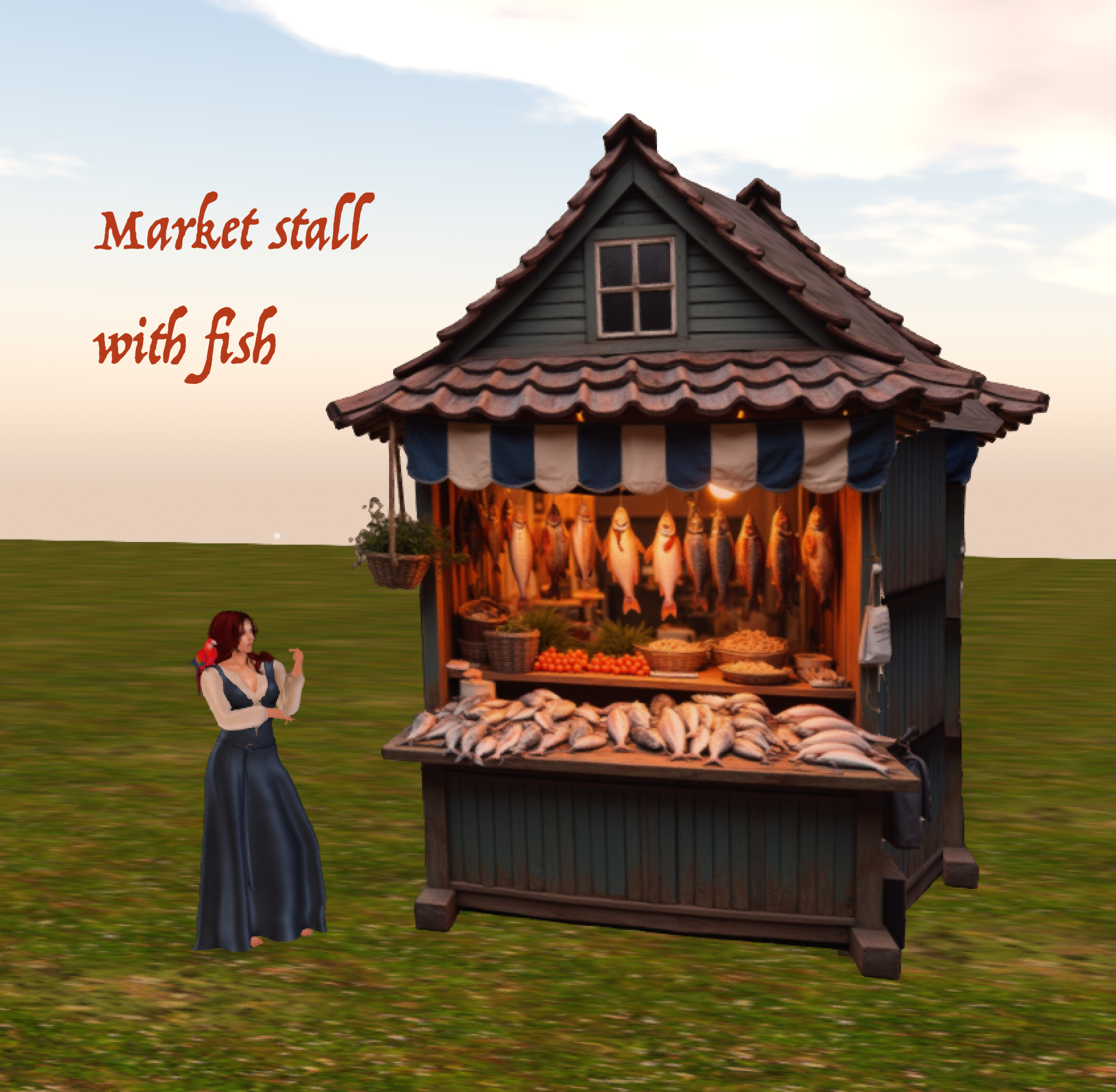 Market stall with fish | Kitely