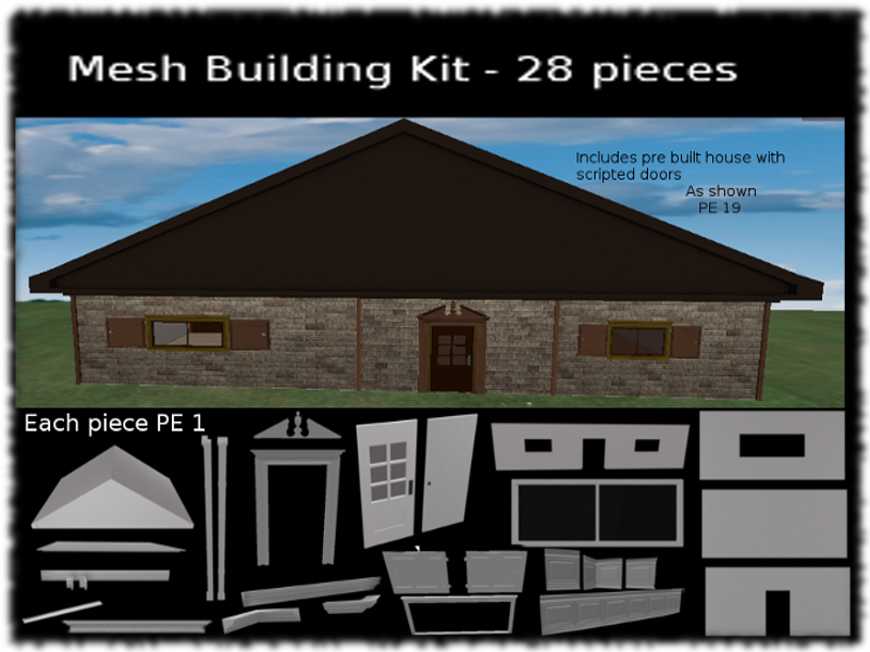 Mesh House Building Kit - 28 pcs. | Kitely