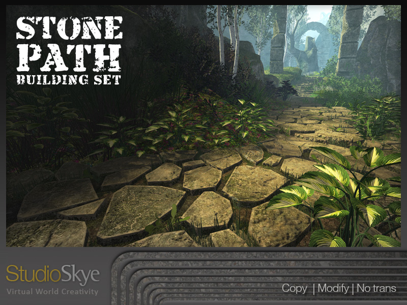 Skye Stone Path Building Set | Kitely