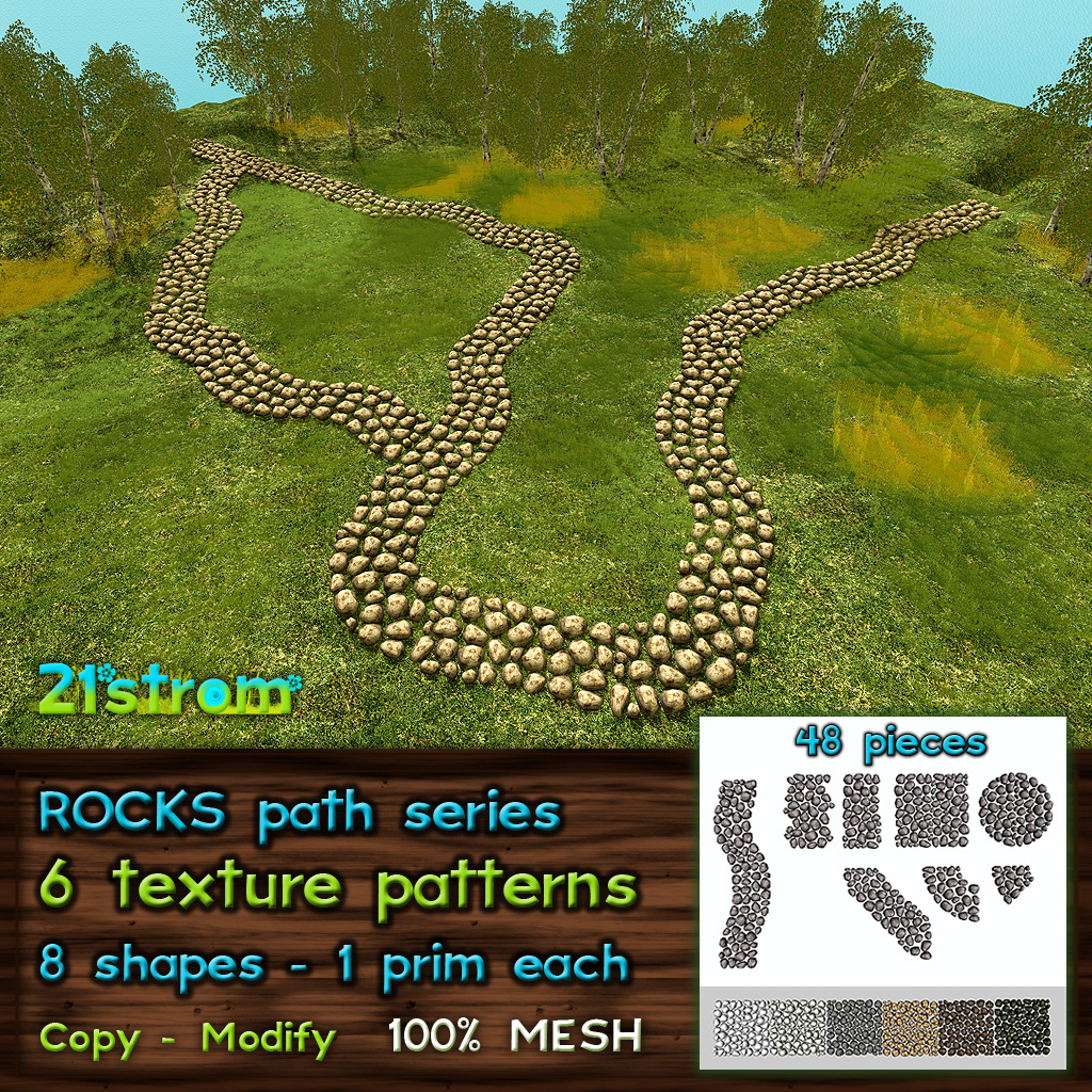 21strom: Rock Path - 48 mesh paths | Kitely