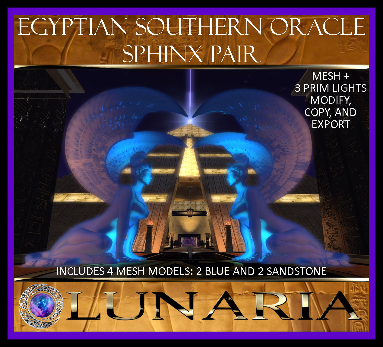 Egyptian Southern Oracle Sphinx Pair | Kitely