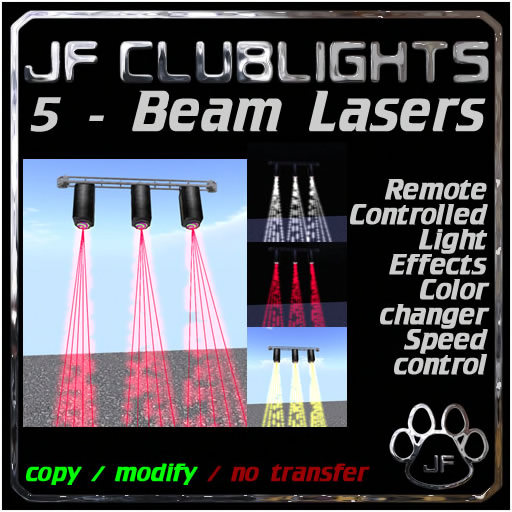 JF Clublights 5-Beam Lasers v2 | Kitely