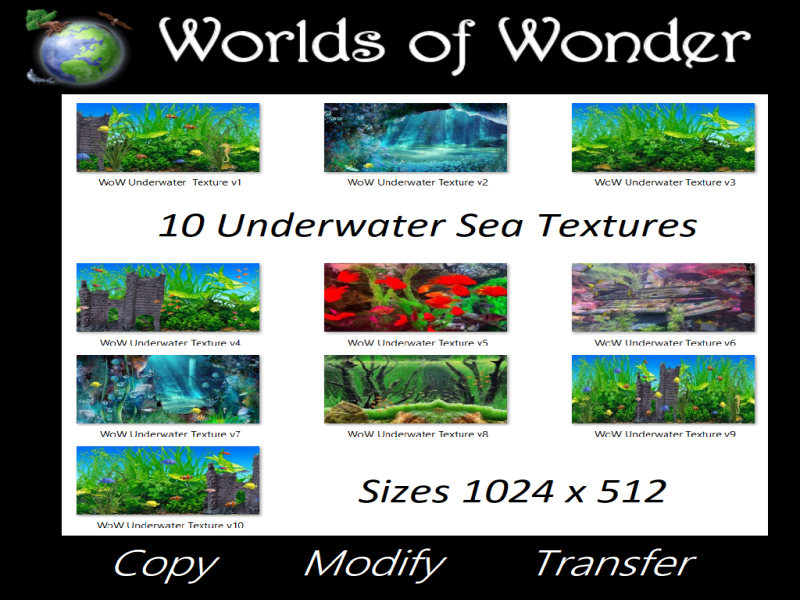 WoW 10 Underwater Sea Textures | Kitely