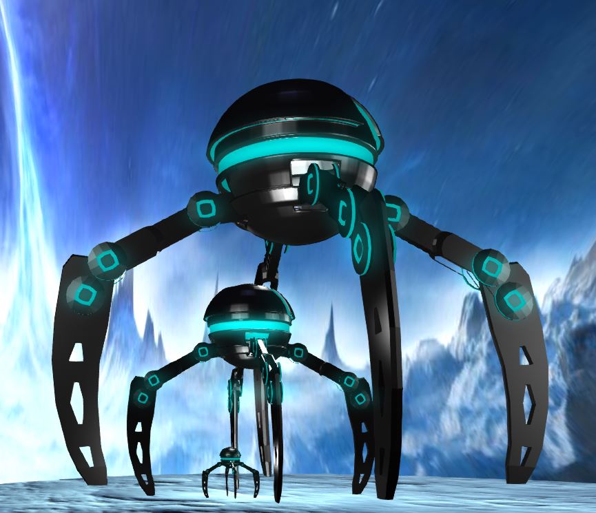 3 Sizes of Robo Spiders | Kitely