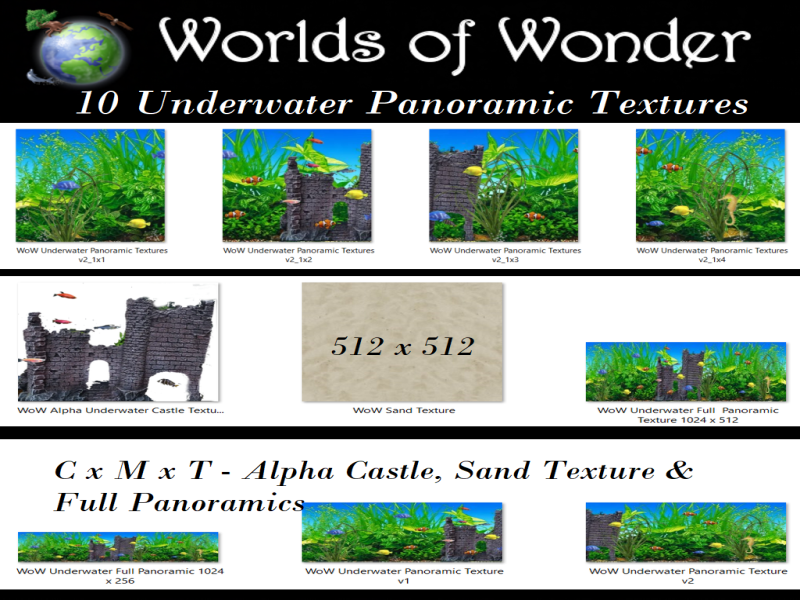 WoW 10 Underwater 360 Panoramic Textures | Kitely