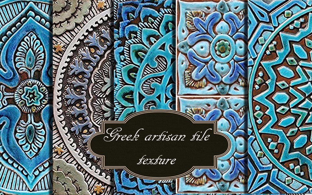 Greek artisan tile texture seamless | Kitely