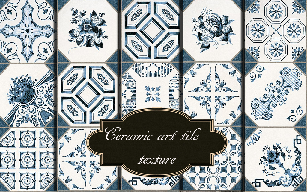 Provence floral art tile texture (seamless) | Kitely