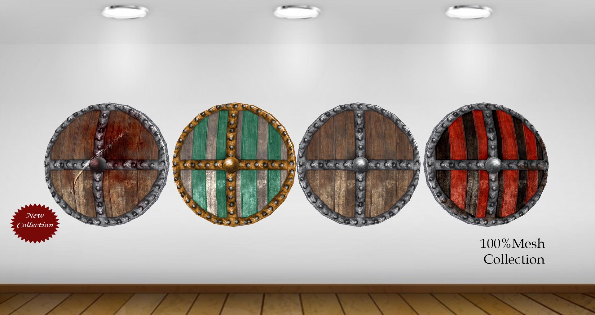 Mesh shield medieval | Kitely