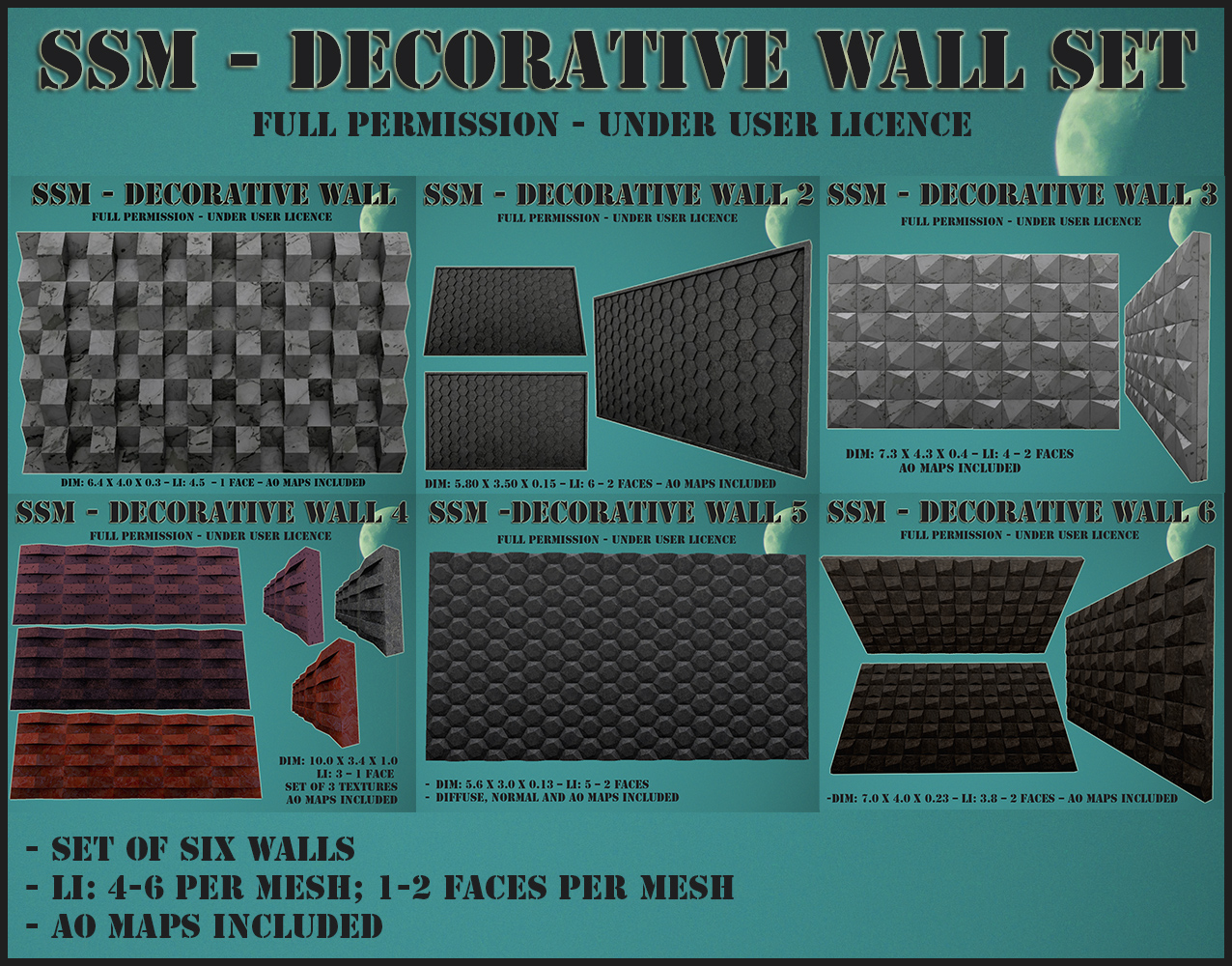 SSM - Decorative Wall Set | Kitely