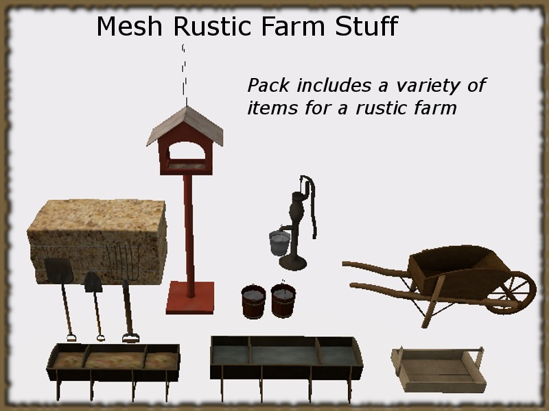 Mesh Rustic Farm Stuff | Kitely