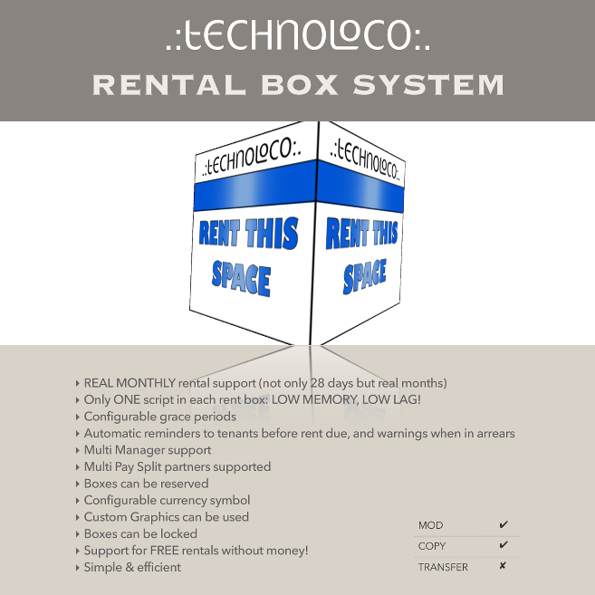 .:TECHNOLOCO:. Rent - Rental Box System | Kitely