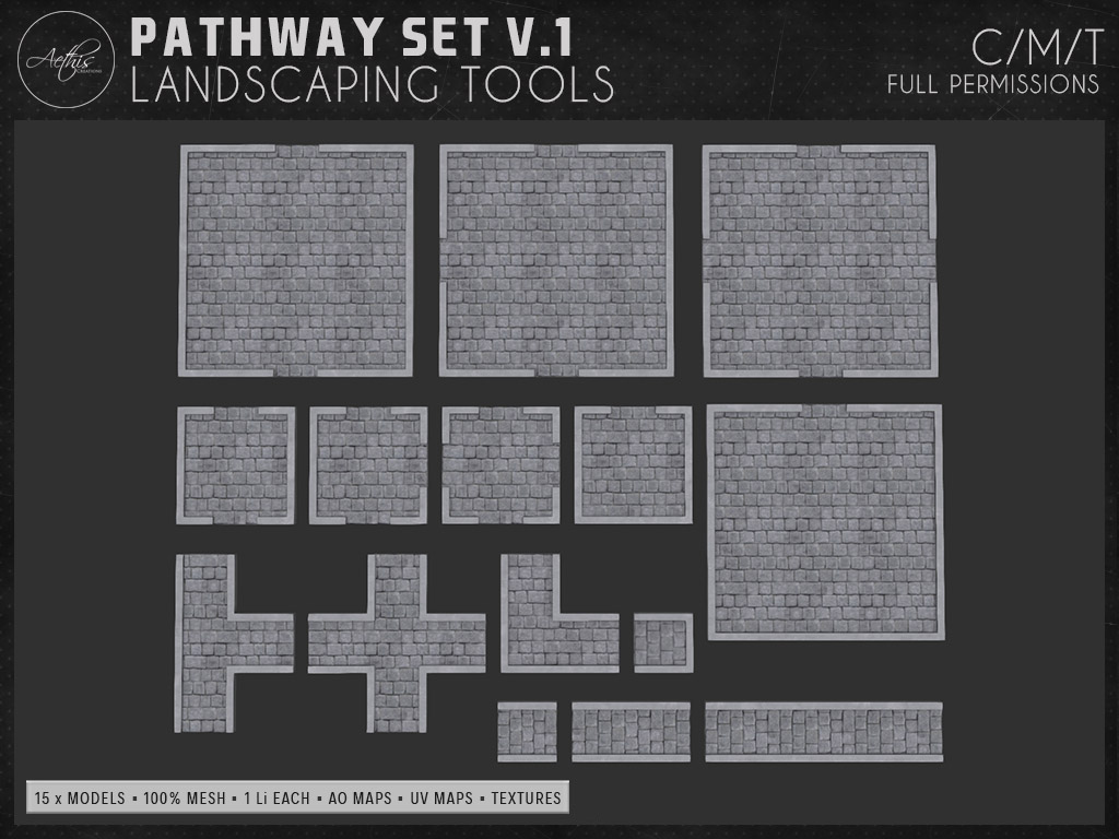 [AC] Mesh Pathway Set V1 - C/M/T/E | Kitely