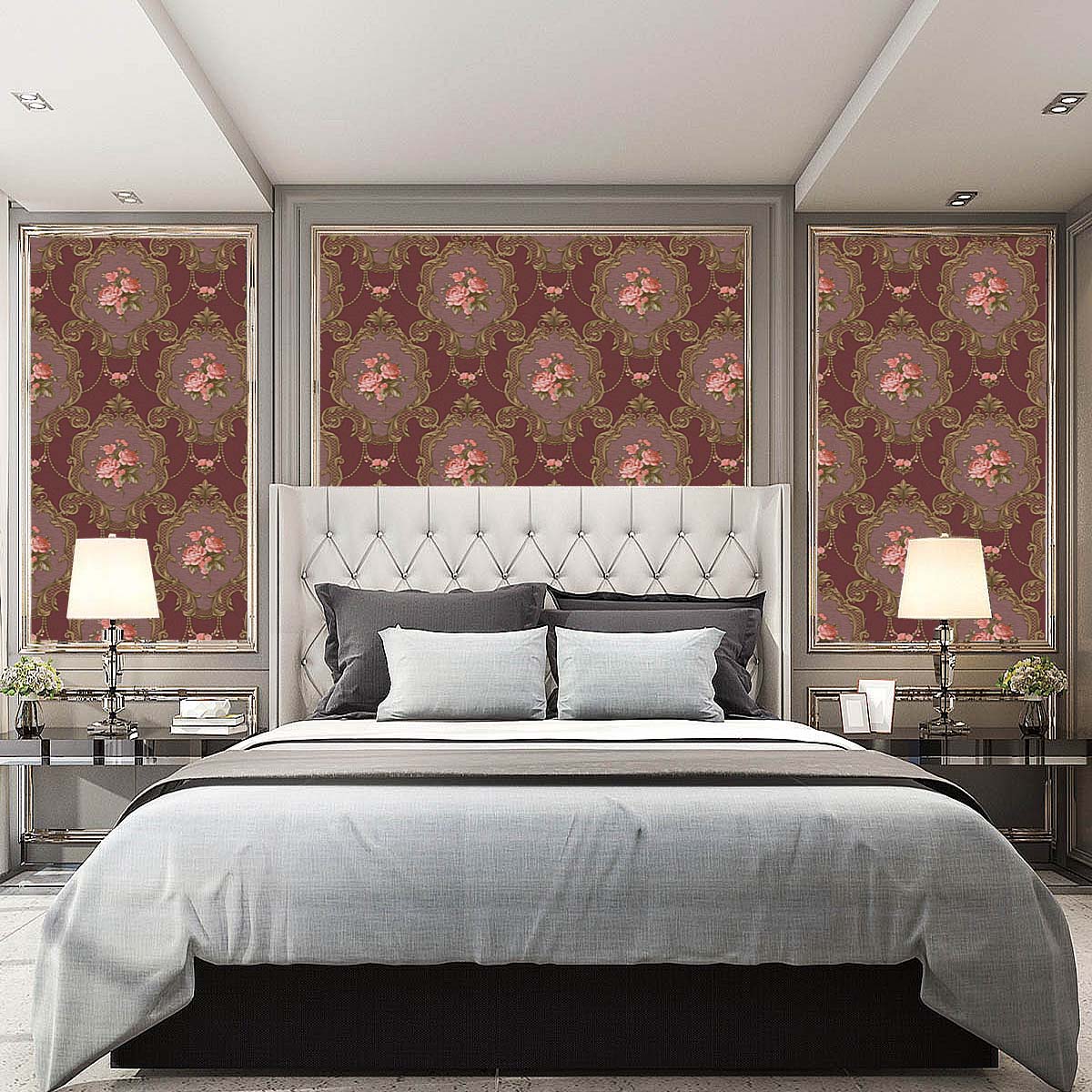 Luxury Silk Damask Wall texture (Seamless) | Kitely