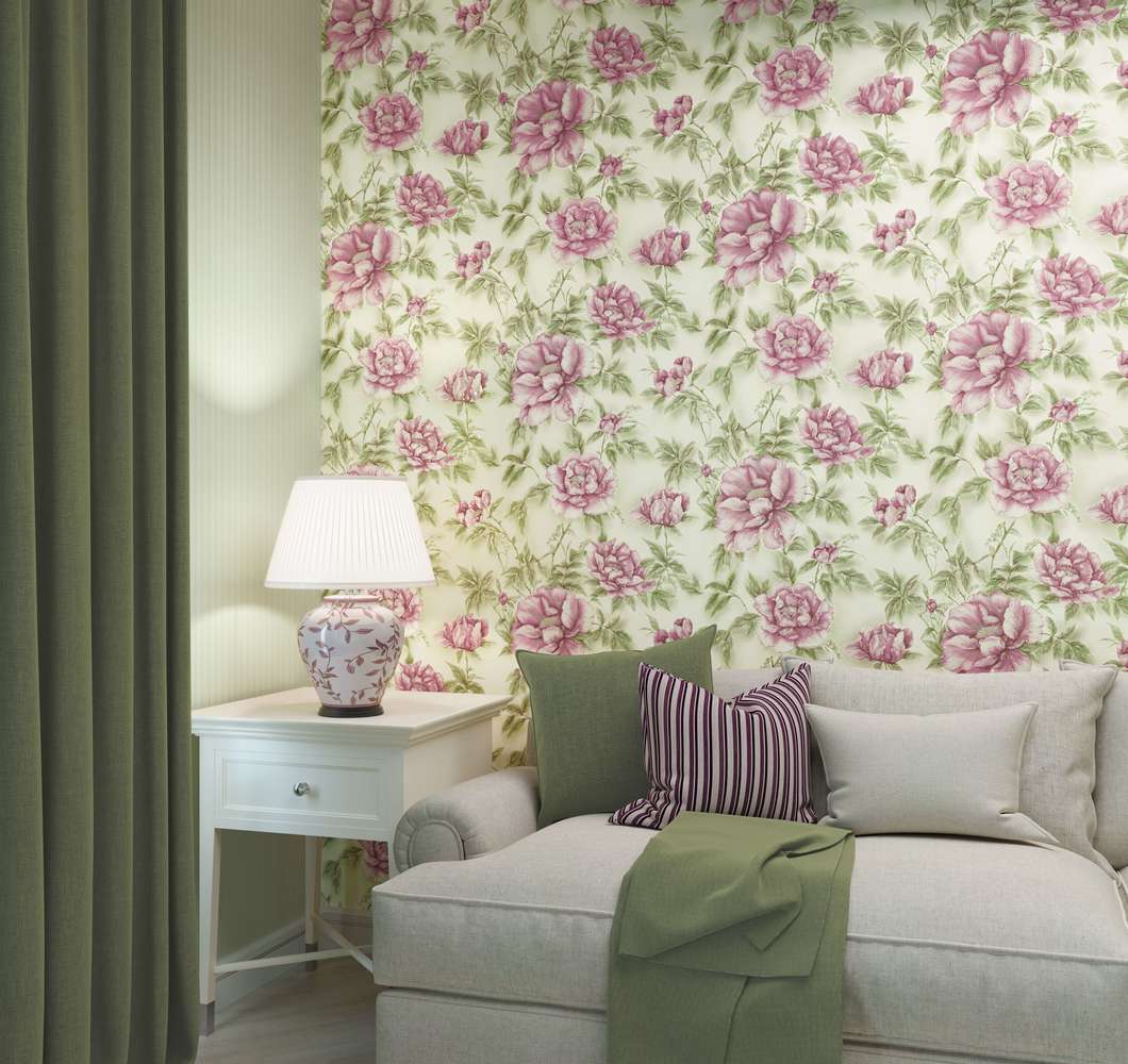 Glamour Charming Roses Wall texture (seamless) | Kitely