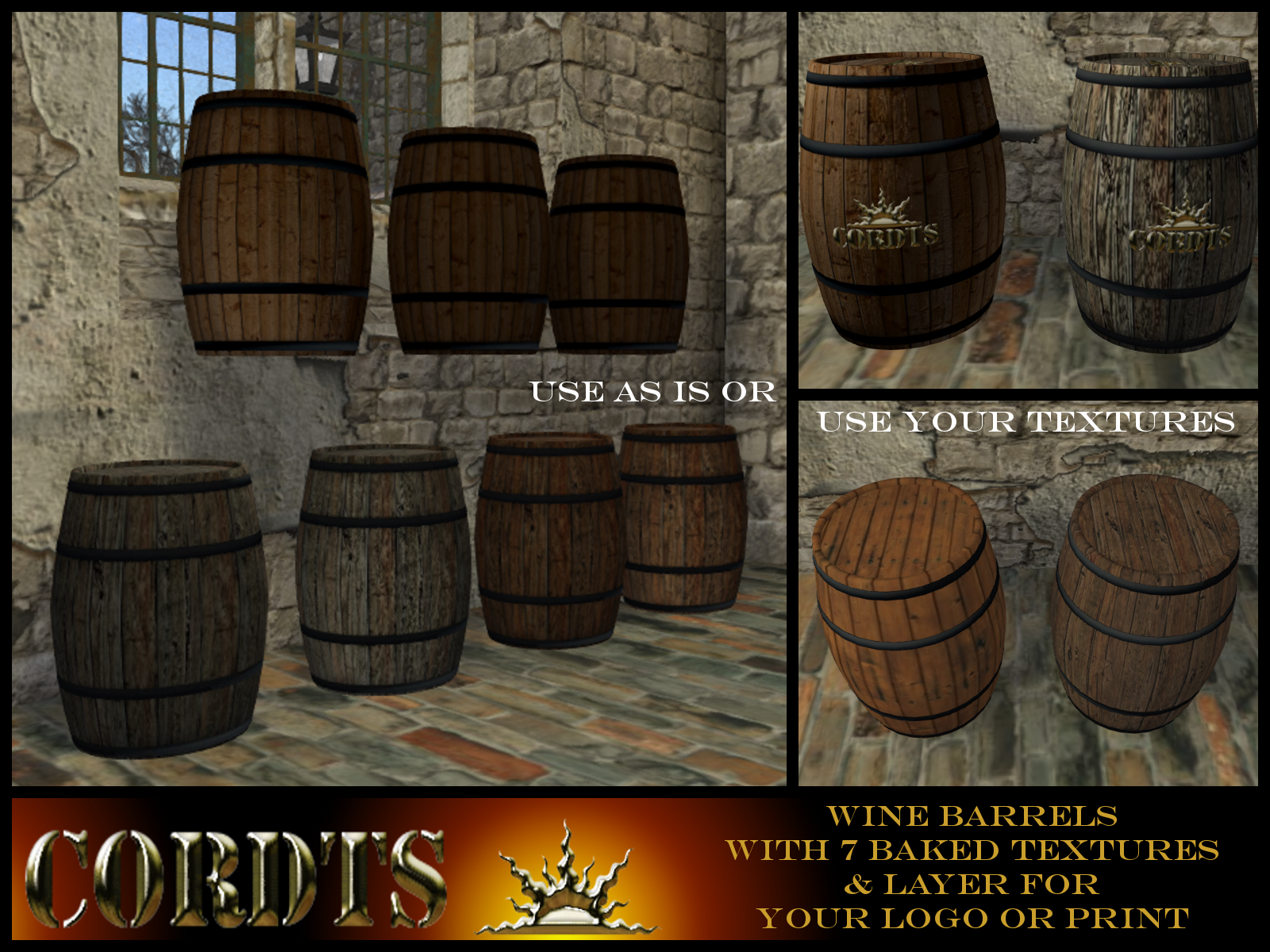 Mesh Barrels | Kitely