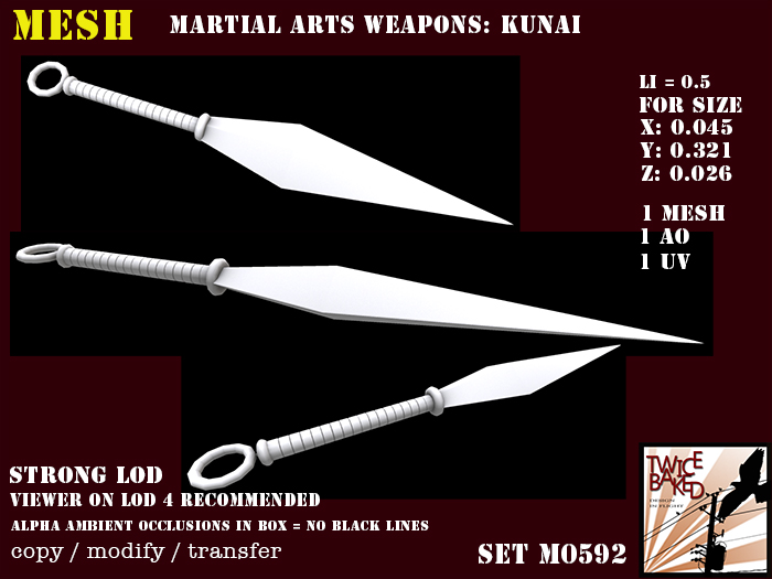"TB" Martial arts weapons: Kunai M0592 | Kitely