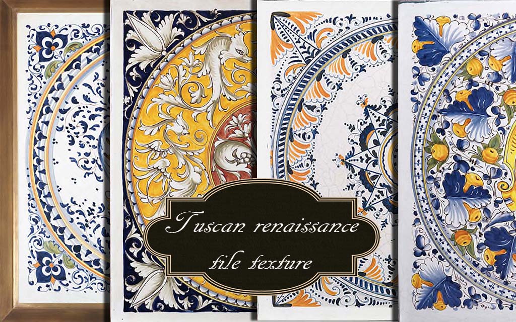 Tuscan renaissance tile texture seamless | Kitely