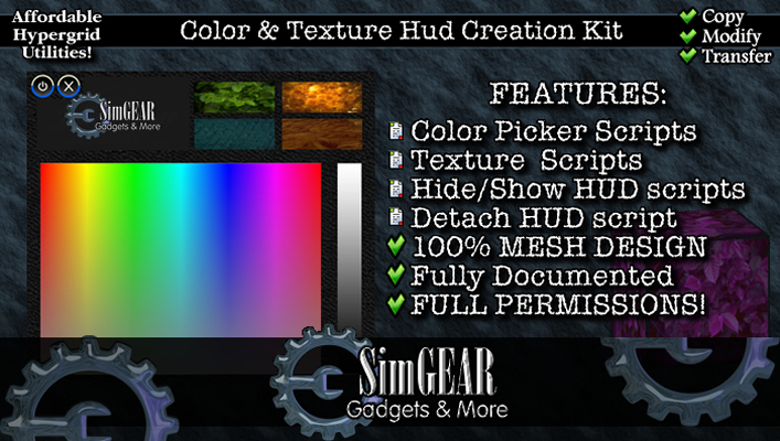 SG Color & Texture HUD Kit | Kitely