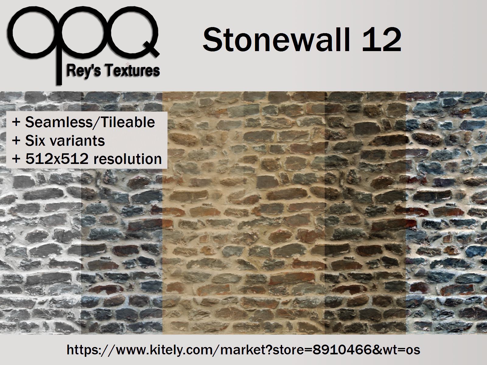 Old stone wall textures - Rey's Stonewall 12 | Kitely