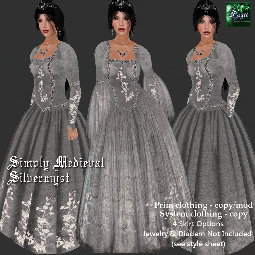 CF Silvermyst Medieval Gown | Kitely
