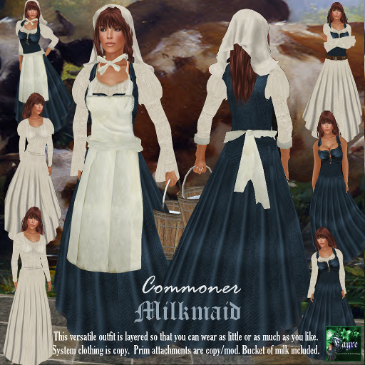CF Commoner - Milkmaid Medieval Gown | Kitely