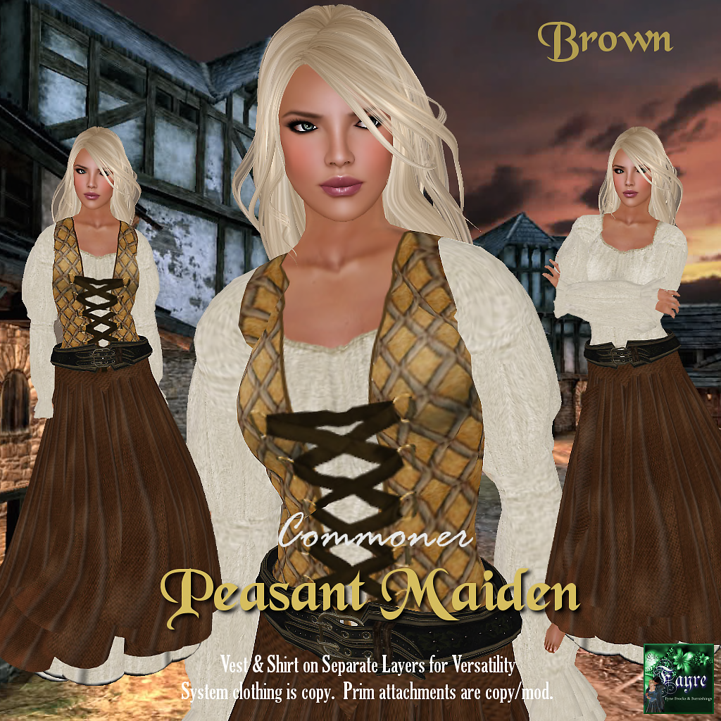 CF Peasant Maiden Gown in 5 Colors | Kitely