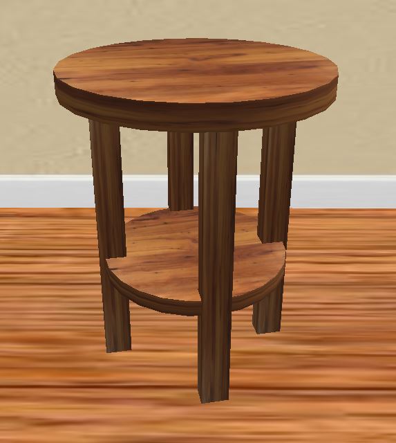 Traditional, Round End Tables/Nightstands with Shelf | Kitely