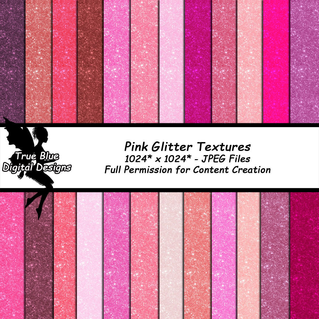*True Blue Digital Designs* Pink Glitter Textures | Kitely