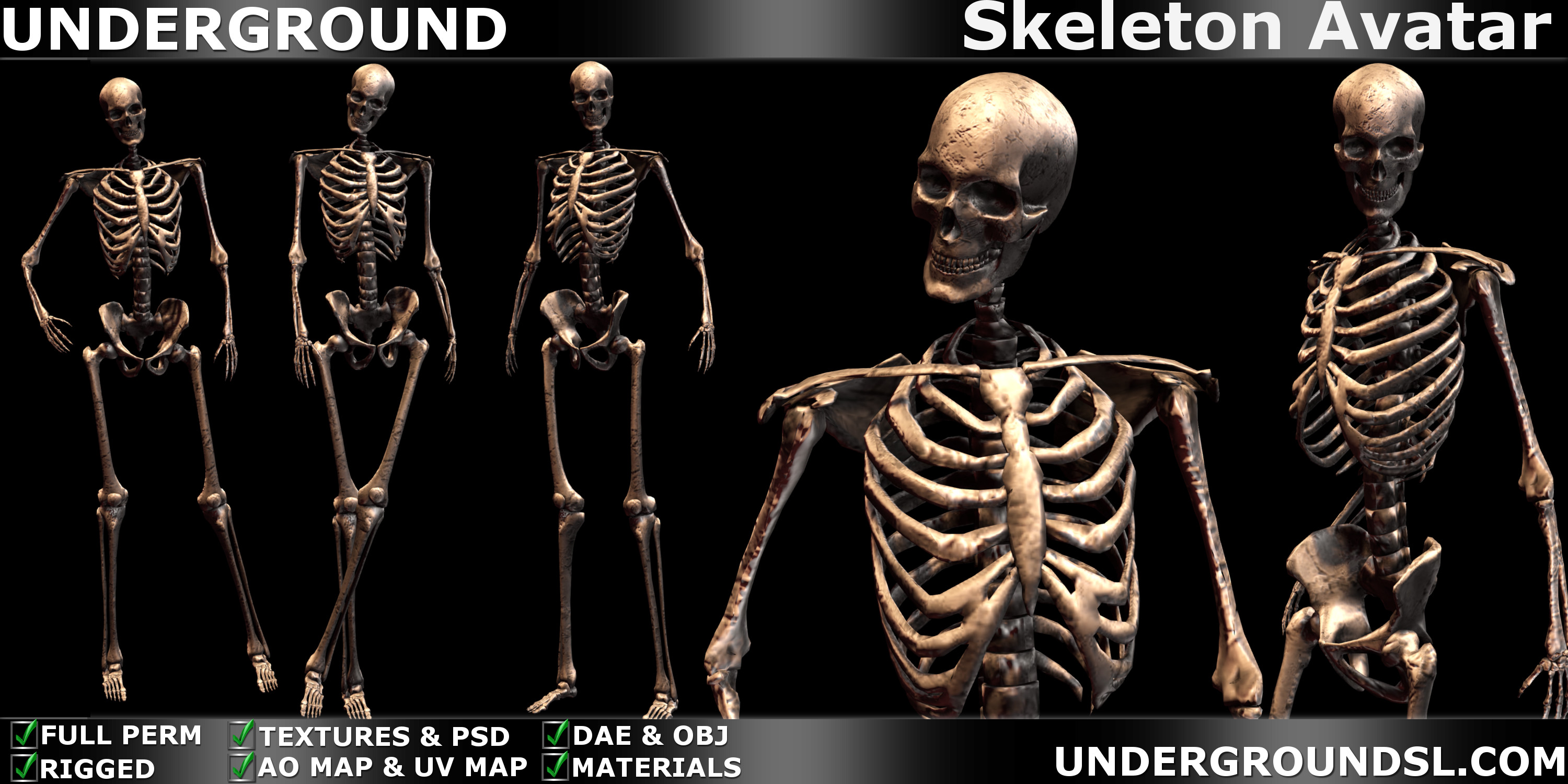 {UG} - Skeleton Avatar | Kitely