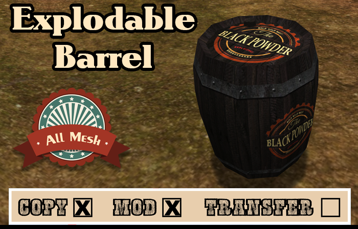 Explodable Barrel | Kitely