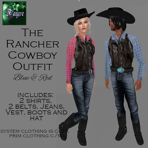 WESTERN - Rancher / Cowboy Complete Outfits | Kitely
