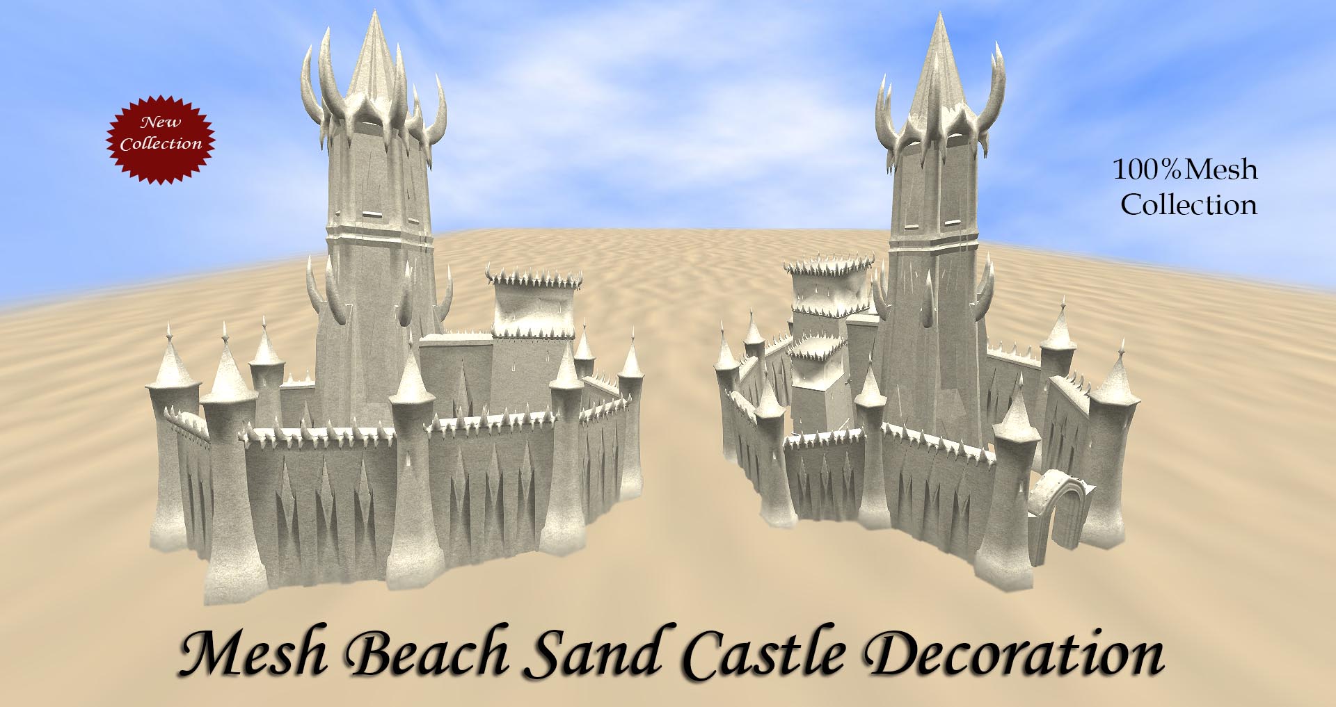 Mesh Beach Sand Castle Decoration | Kitely