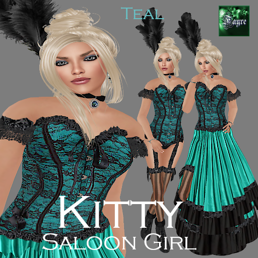 WESTERN - Kitty Saloon Girl in 4 Colors | Kitely