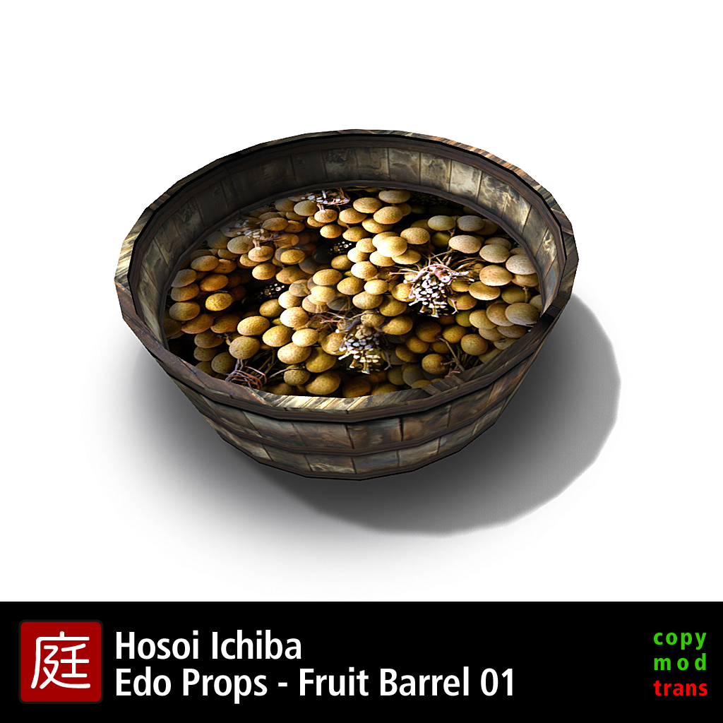 Edo Props Fruit Market Barrel - 01 | Kitely