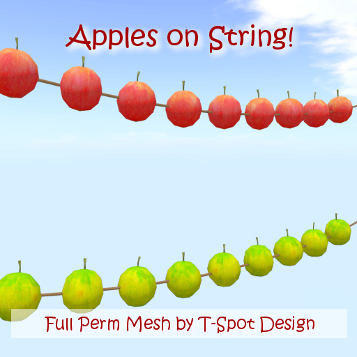 T-Spot Mesh - Apples on a String - Full Perm | Kitely