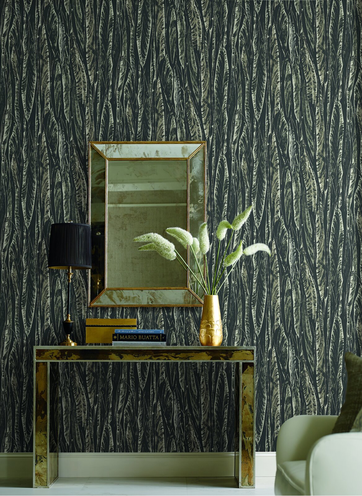 Levroln Leaves Charming Loft Wall texture (Seamless) | Kitely