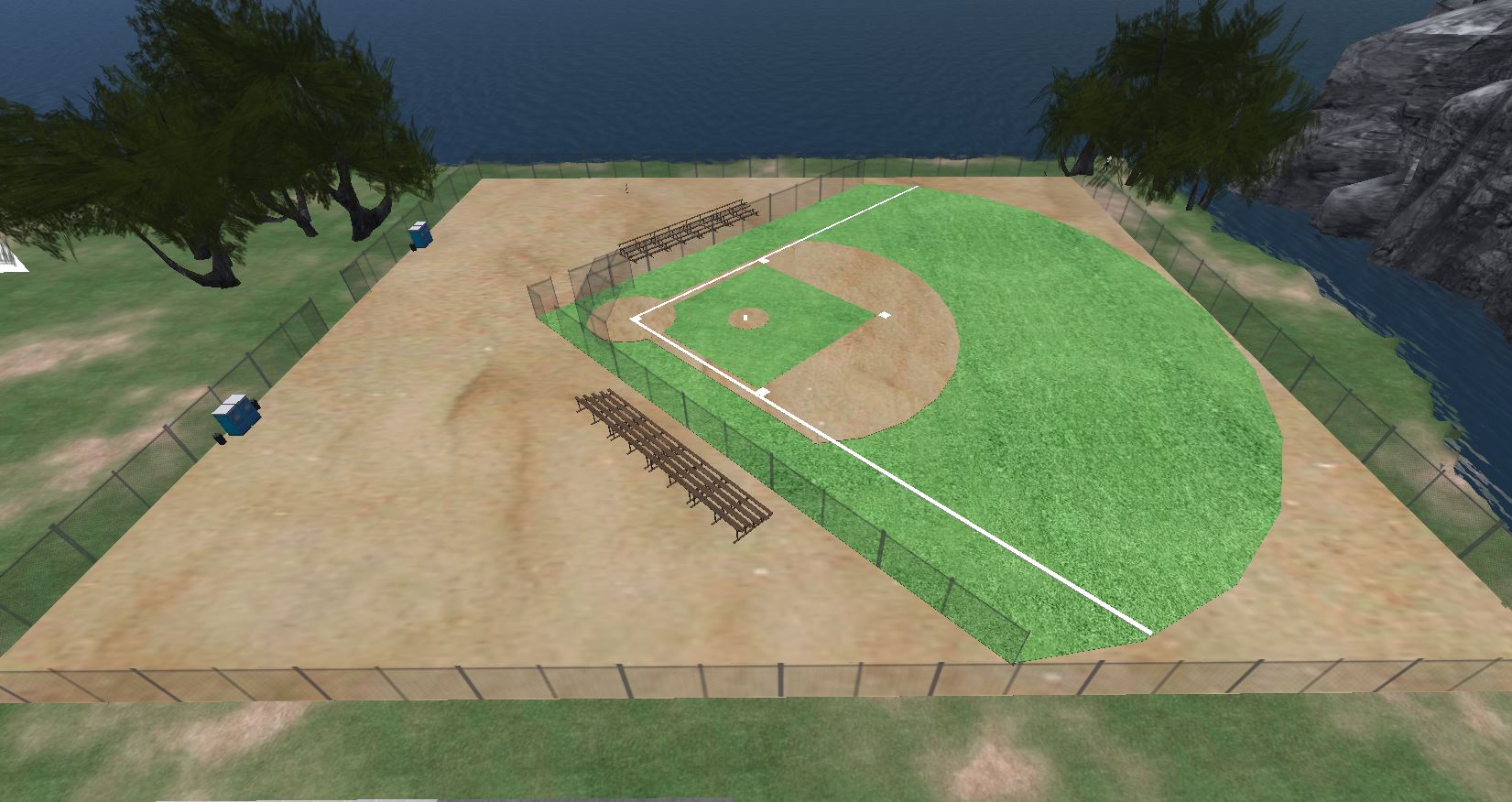 Baseball Field w/ Fencing and Porta Potties | Kitely